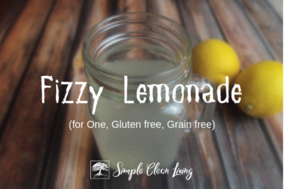 Fizzy Lemonade (Recipes for One) - Simple Clean Living